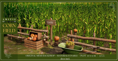 Second Life Marketplace - Amitie Corn Field BACKDROP